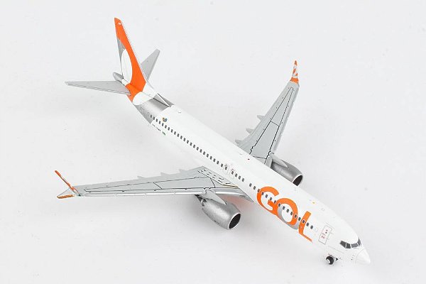Miniatura Avião - Boeing 737 MAX - GOL - 1:400 - Gemini Jets - AeroToys