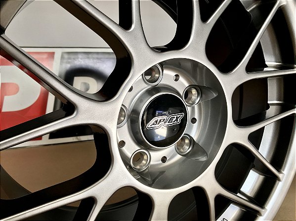 Rodas Esportivas APEX ARC-8 Hyper Black 5x120 17x8,5 ET40 - 17x9 ET42 ...