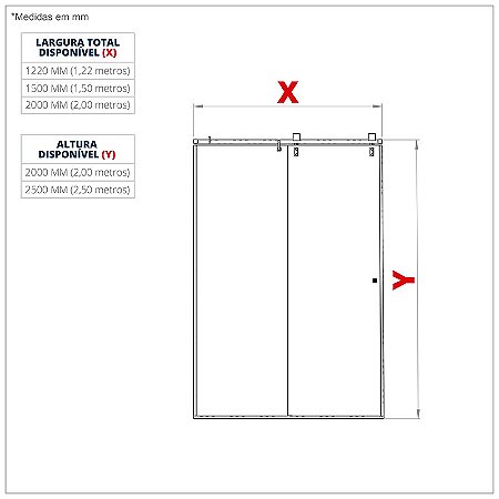 Kit box para banheiro com porta de correr reta, perfil quadrado com ro ...