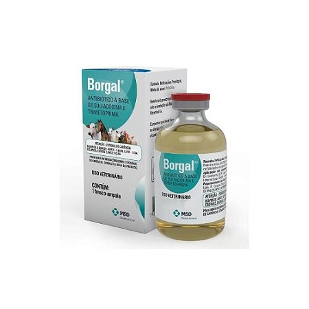 Borgal 50mL - MSD - Agrocampo Giordani: Produtos Veterinários e Agropecuários