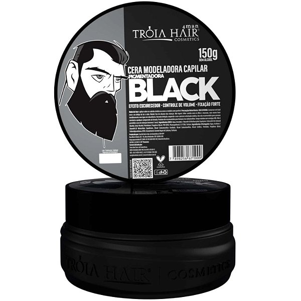 Cera Modeladora Black Pigmentante 150g - Troia Hair: - Troia Hair Shops - Produtos para Cabelo ...