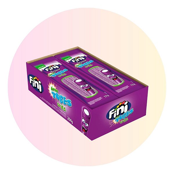 Bala Mini Fini Tubes com 12 unidades de 15g | Escolha o Sabor | Compre ...