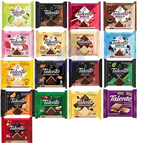 Chocolate Talento 12 unidades de 85g | Compre na Mercadoce | Escolha o Sabor - Mercadoce - Doces ...