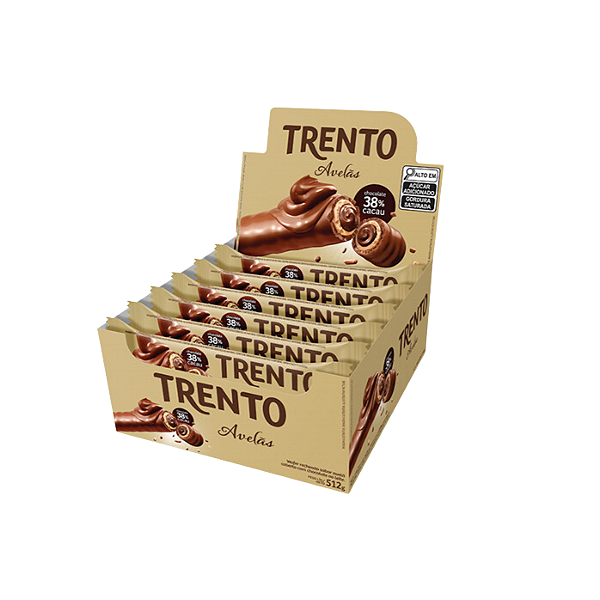 Chocolate Trento Wafer Peccin 16 Unidades - Sabores Irresistíveis como ...