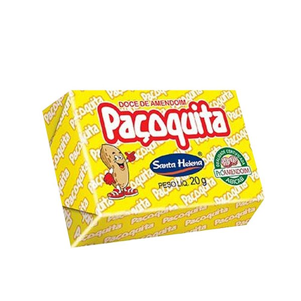 Caixa Paçoca Paçoquita Quadrada Embalada 50 unidades de 20g | Santa He ...