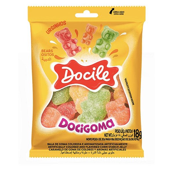 Mini Docigoma Ursinho Docile 25x20g - Docile - Mercadoce - Doces ...