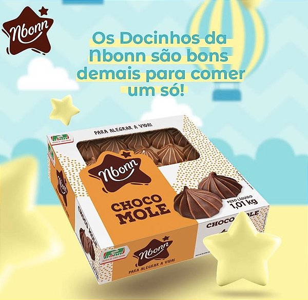Chocomole Preta Nbonn com 50 unidades | Compre na Mercadoce - Mercadoce ...