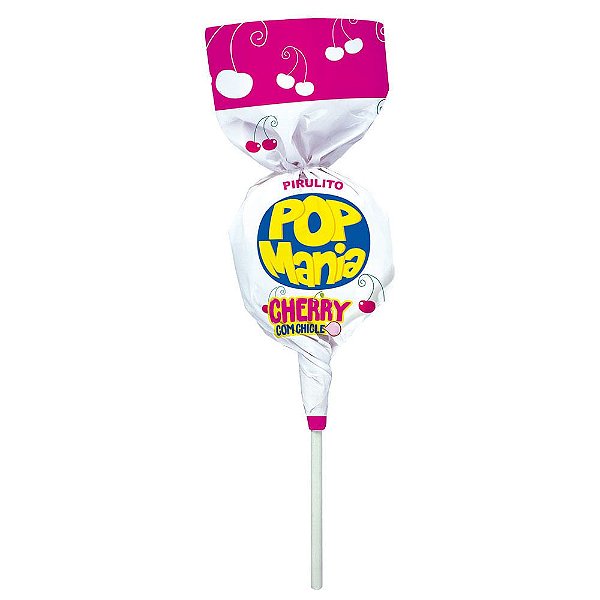 Pirulito Pop Mania Cherry 600g com 50 Unidades - Riclan - Mercadoce ...