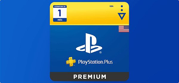 Playstation Plus Premium 1 Mes Assinatura USA Codigo Digital