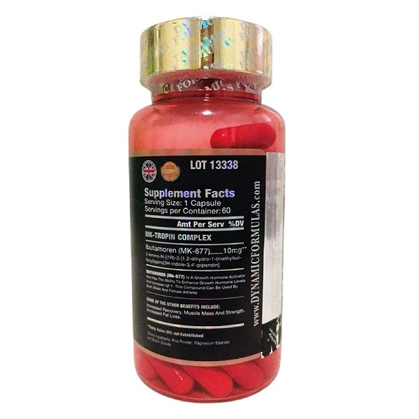 MK Tropin Ibutamoren MK-677 10mg 60 Cápsulas - Dynamic Formulas - BH ...