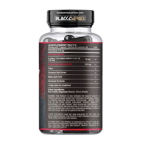 Halovar 60 Cápsulas - Black Series - BH Suplementos
