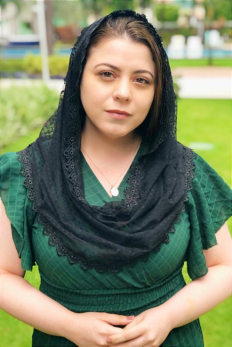 Véu Regina Pacis - Preto - Maria Modesta