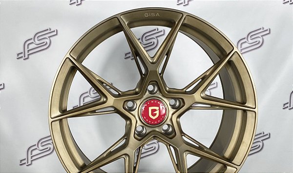 Jogo De Rodas Gisa Flow Form Glória P/ M3 Dourado Escovado 5x120 - 19x9 ...