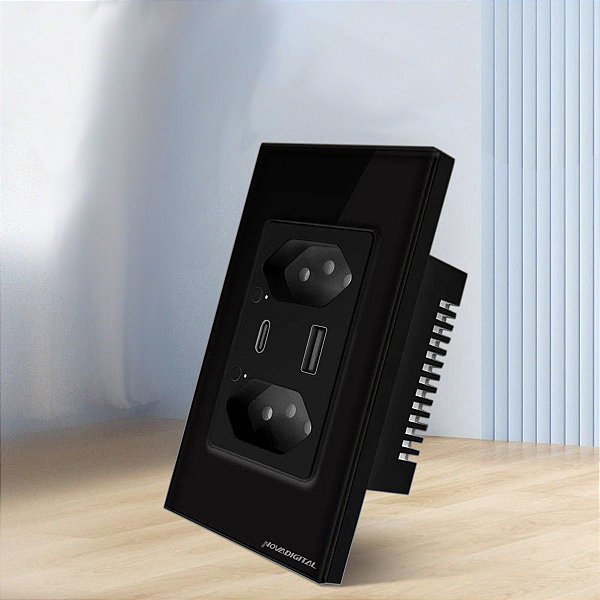 Tomada Inteligente Dupla e USB Wi-Fi NovaDigital - Bragante Ferramentas