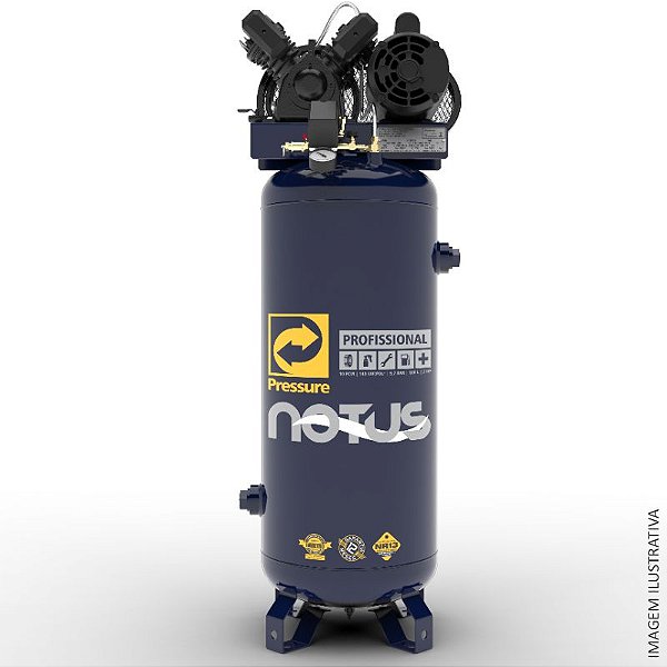 Compressor Pressure Notus 10/100 Vertical - 10pcm 2HP 100L 140psi ...