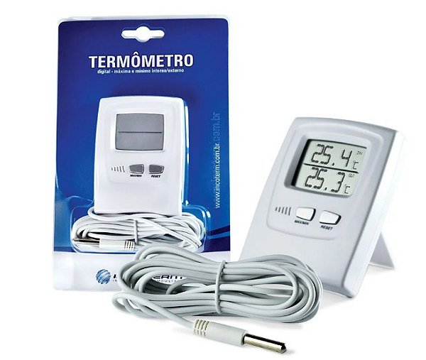 Termômetro Máxima e Mínima digital com cabo Ext 766502000 Incoterm ...