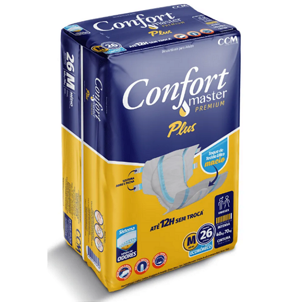 Fralda Geriátrica Confort Master Premium Plus 8 Unidades - Produtos ...