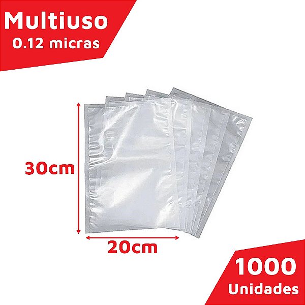 Saco Nylon Poli Vácuo 20 X 30 X 0.12 C/1000 - As melhores embalagens e ...
