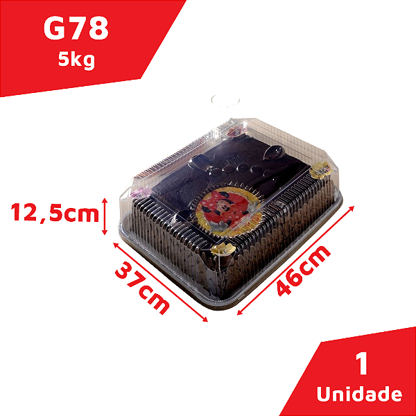 Embalagem G 78 Caixa C/20 - Torta Retangular Jumbo - As melhores embalagens e produtos para ...