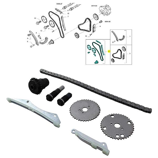 Kit Corrente Superior Do Motor Hyundai Hd78 Daily Euro III - ED ...