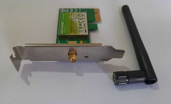 Placa de Rede WiFi TP-Link 150 Mbps (2.4 GHz) Pci-Ex x1 para Pcs - RIKATECH