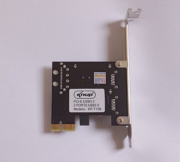Placa Expansora Pci-Express com 2 Portas USB 3.0 para PCs - RIKATECH