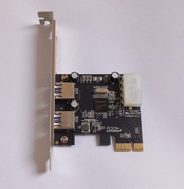 Placa Expansora Pci-Express com 2 Portas USB 3.0 para PCs - RIKATECH