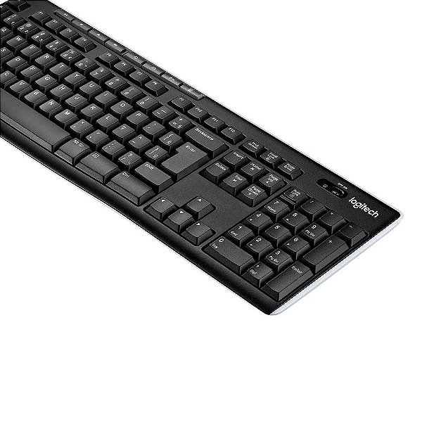 Teclado Sem Fio Logitech K270 Unifying ABNT2 - Saqueti