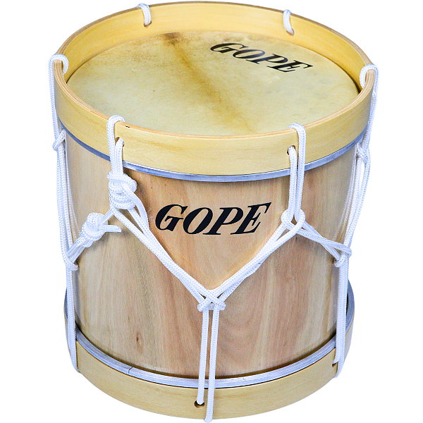 Tambor Alfaia Gope 16" 40cm Madeira Corda Maracatu - Clube da Percussão | Instrumentos e ...