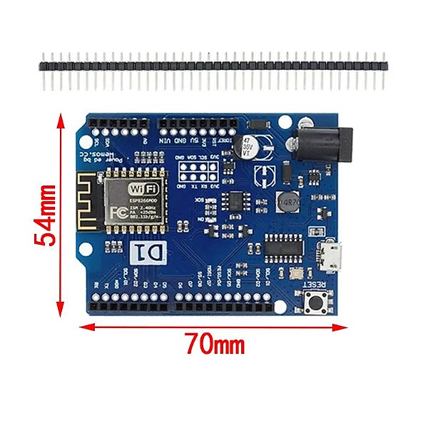 Placa WiFi WeMos D1 R2 NodeMCU ESP8266 Compatível com Arduino - Robótica Educacional Brasil ...