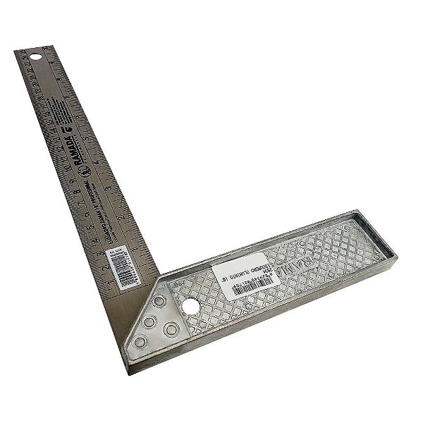 Esquadro De Alumínio 14 Pol 350 mm - mixxferramentas