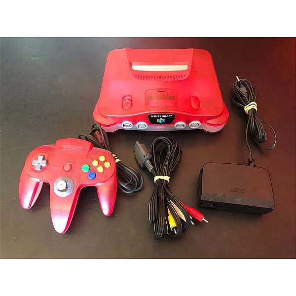 Console Nintendo 64 Red Clean Usado - Meu Game Favorito