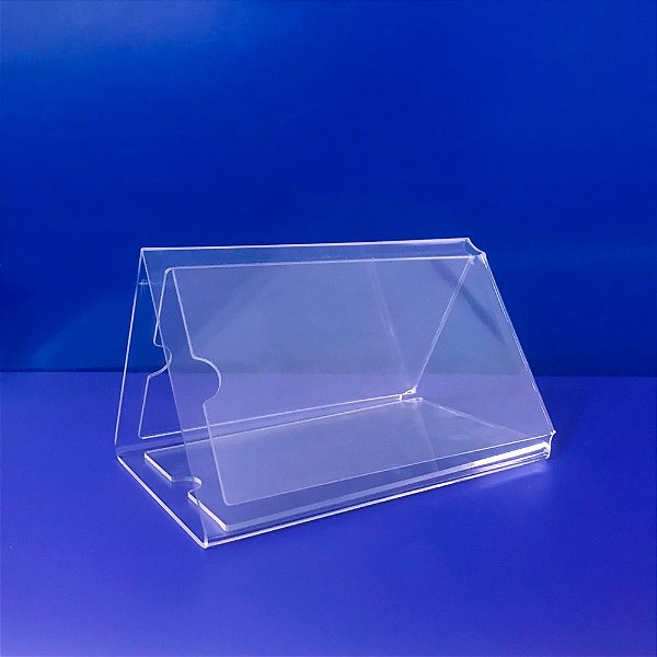 Display Triangular 3 Faces P/ Mesa / Porta Menu Eventos - Acrílico Center
