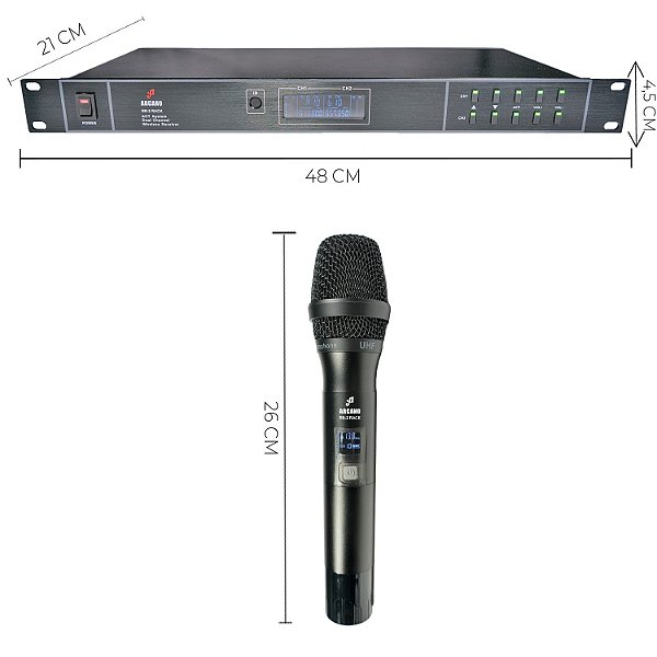 Microfone Sem fio Arcano BB-2 RACK - Rede Discovery – O portal do ...