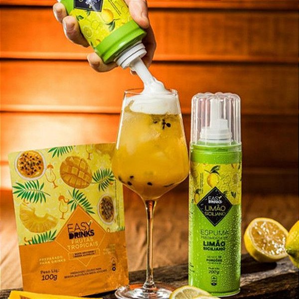 Espuma Easy Drinks Sabor Limão Siciliano 200g - Família Scopel Delivery