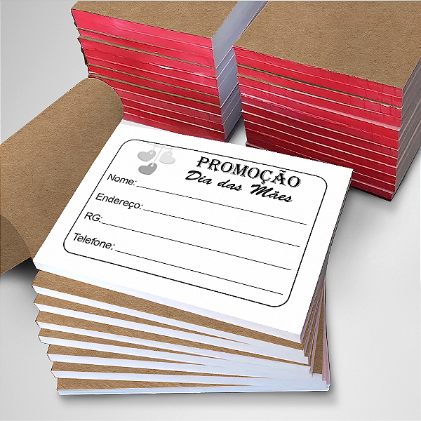 Cupom Para Sorteios Personalizado Bloco c/ 50fls Impressão Preto 1x0 - MEGA IMPRESS - Papelaria ...