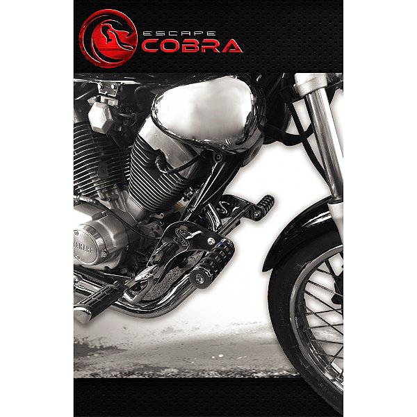 Protetor de motor slider yamaha virago 250 cromado cobra - AMMOTOS