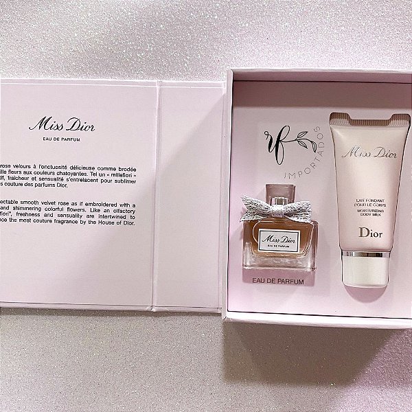 Dior - Kit Miniatura Perfume + Loção Corporal Miss Dior Feminino Edp ...