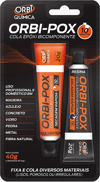 COLA EPÓXI SUPER FORTE BICOMPONENTE - 01UNID - Tudo para Montagem de ...