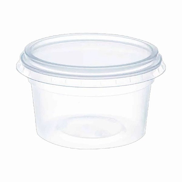 Pote Redondo Com Tampa 250ml Totalplast PP Freezer/ Microondas 250ml KP-250 Kit Com 24 - Recopel ...