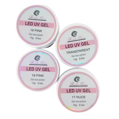 Gel Led UV 15g - Bella Rosa - Luxx Make Up