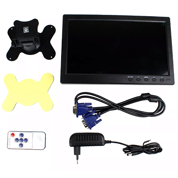 Monitor Automotivo 10.1" Controle HDMI VGA USB CARRO MP5 - Acessórios ...