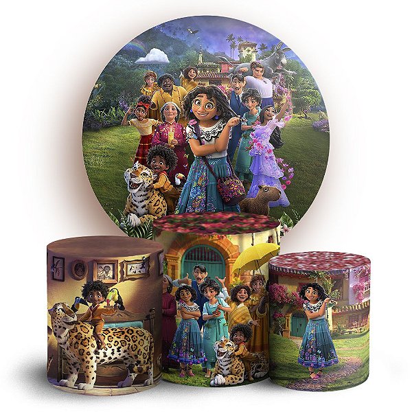 KIT Redondo e Trio - Encanto - Sublimado 3D - Sublitex, painéis sublimados