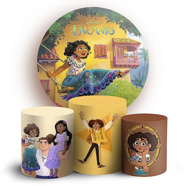 KIT Redondo e Trio - Encanto - Sublimado 3D - Sublitex, painéis sublimados