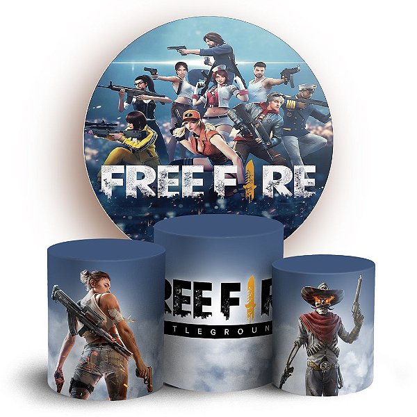 KIT Redondo e Trio - Free Fire - Sublimado 3D - Sublitex, painéis ...