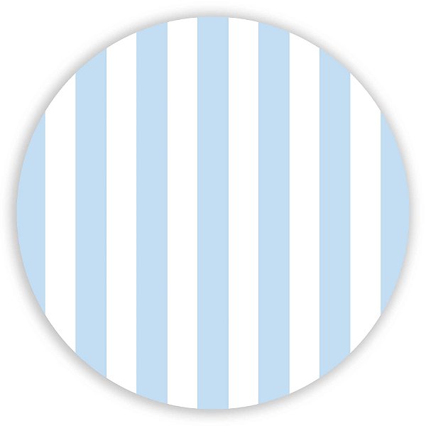 Painel Redondo - Listras Azul - Sublimado 3D - Sublitex, painéis sublimados