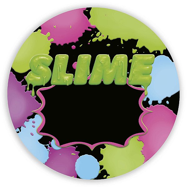 Painel Redondo - Slime - Sublimado 3D - Sublitex Painéis