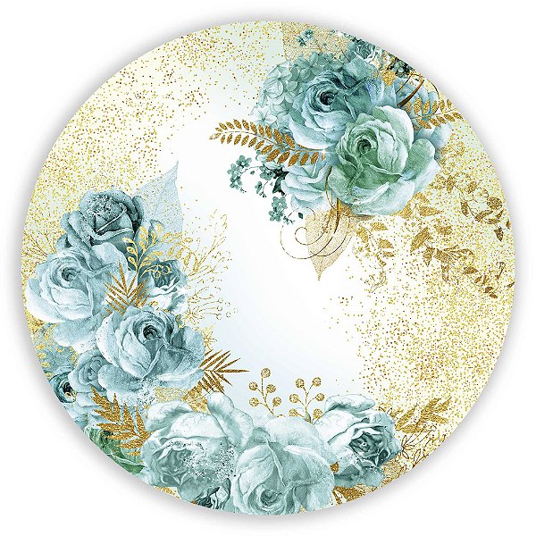 Painel Redondo - Floral - Sublimado 3D - Sublitex, painéis sublimados