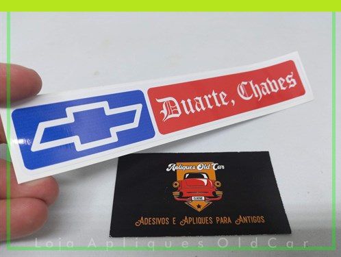 Adesivo Concessionária Chevrolet Duarte Chaves externo Colagem na ...