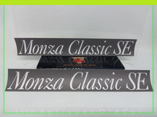 Adesivo Emblema Monza Classic Se par Apliques do Console das Portas ...